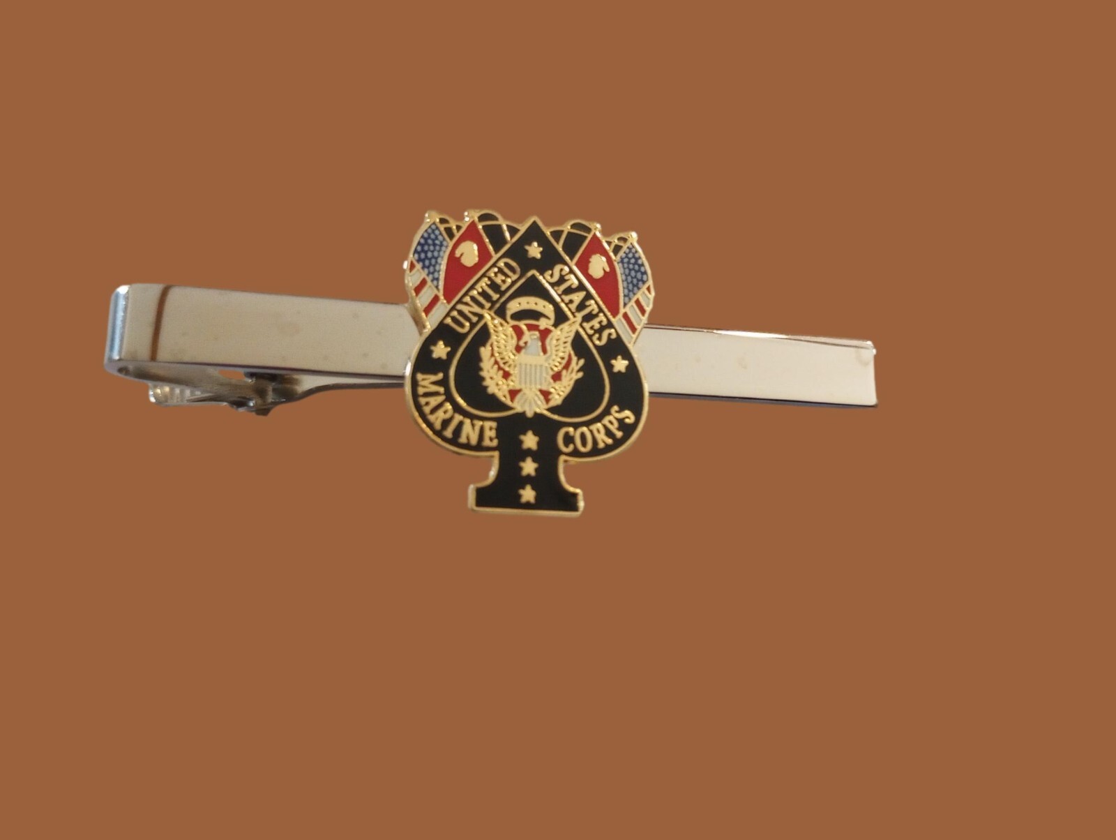 U.S MILITARY MARINE CORPS FLAGS TIE BAR OR TIE TAC CLIP ON TYPE USMC ...