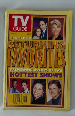 TV Guide Magazine September 6 1997 David Duchovny New York Metro No ...