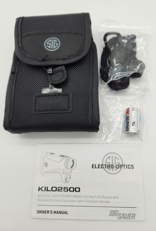 Sig Sauer Kilo2500 LRF 6x22 Red LED Laser Rangefinder SOK25606 | eBay