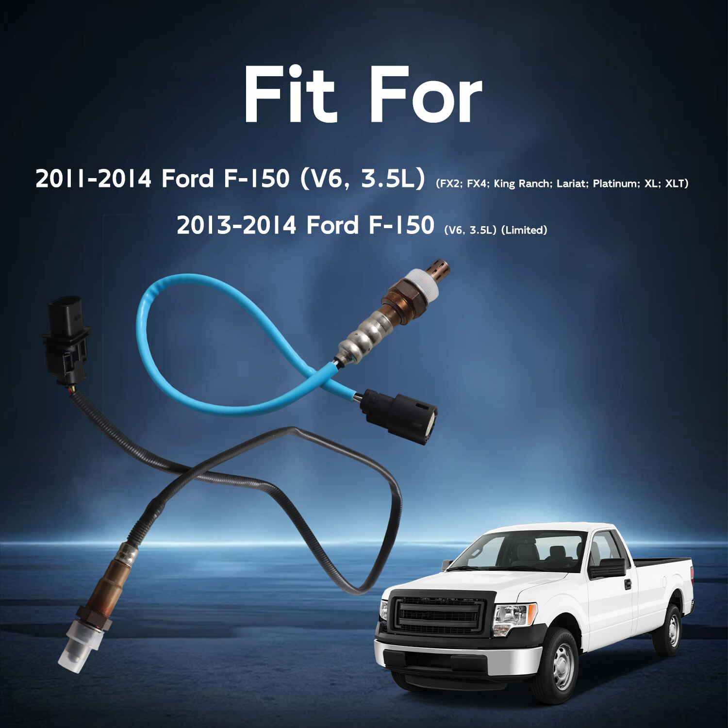 4Pcs Up&Downstream Oxygen Sensors for 11-14 Ford F-150 3.5L V6 ...
