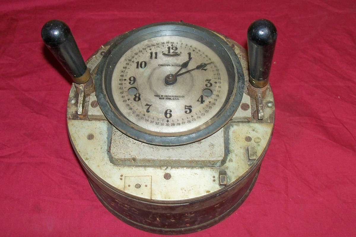 Antique Factory Time Clocks