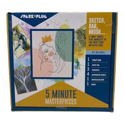 Spark Plu 5 Minute Masterpieces Art~Sketch~Dab~Brush~Watercolor ...
