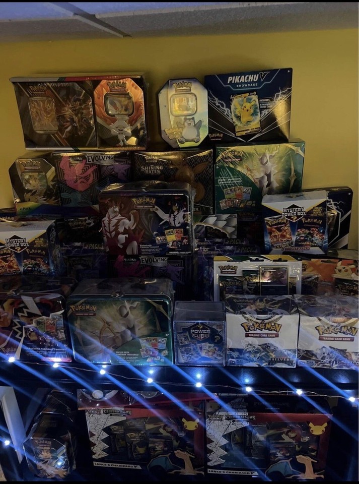 LARGE Pokemon Vintage/ Modern Mystery Box with, Packs, Boxes! , 2017 ...
