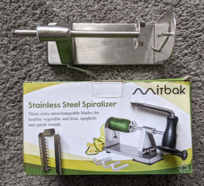 NEW NIB MITBAK STAINLESS STEEL SPIRALIZER SPIRAL MAKER KITCHEN COOK ...