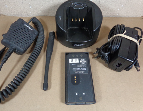 Harris Unity XG-100P XG100P Radio Accessory kit speaker mic/Charger ...