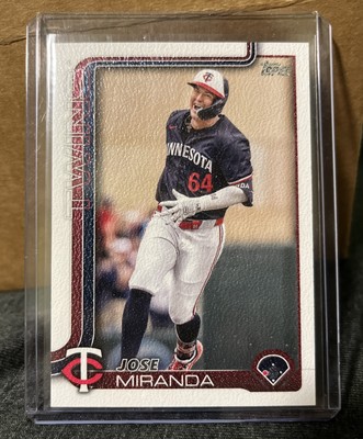 2025 Topps Baseball Series 1 #310 Jose Miranda 9/50 Canvas Parallel SP ...