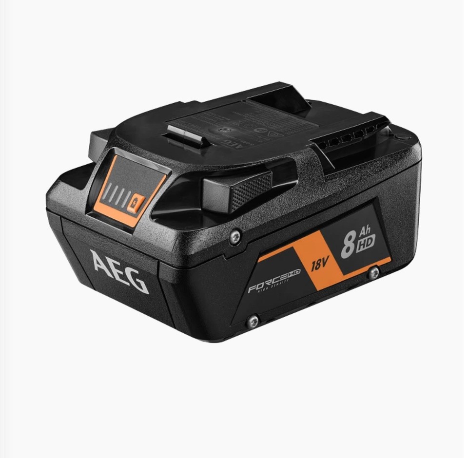Genuine AEG 18V 8.0AH Force HD Battery, A18OB8. 1Y Warranty | eBay ...