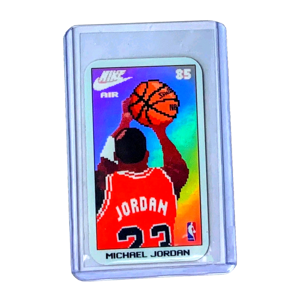 Michael Jordan 1985 8-Bit Rookie Fadeaway Refractor NO 1986 Fleer ...