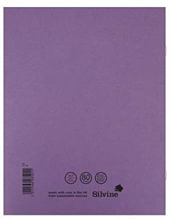 Exercise Book Ruled And Margin 80 Pages 229x178mm Purple Ref EX100 Pack ...