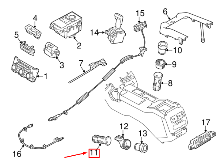 Genuine Range Rover Sport 2013 Onwards Cigarette Lighter Socket ...