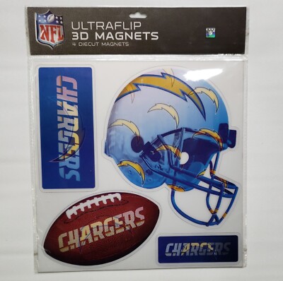 NFL Los Angeles Chargers 3D Magnets 4 Diecut Magnets Ultraflip New | eBay