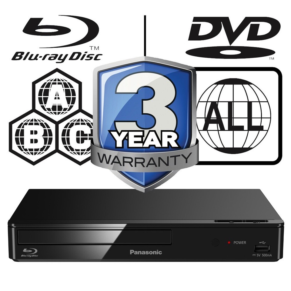 Panasonic Blu-ray Player DMP-BD83 All Zone Code Free MultiRegion DMP ...