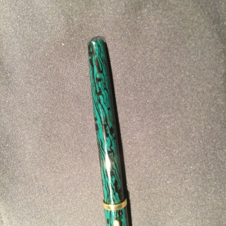 CROSS CENTURY II GREEN MARBLED FOUNTAIN PEN 18K 750 GOLD NIB | eBay