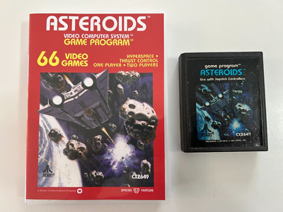Asteroids (Atari 2600, 1981) with Universal Case | eBay