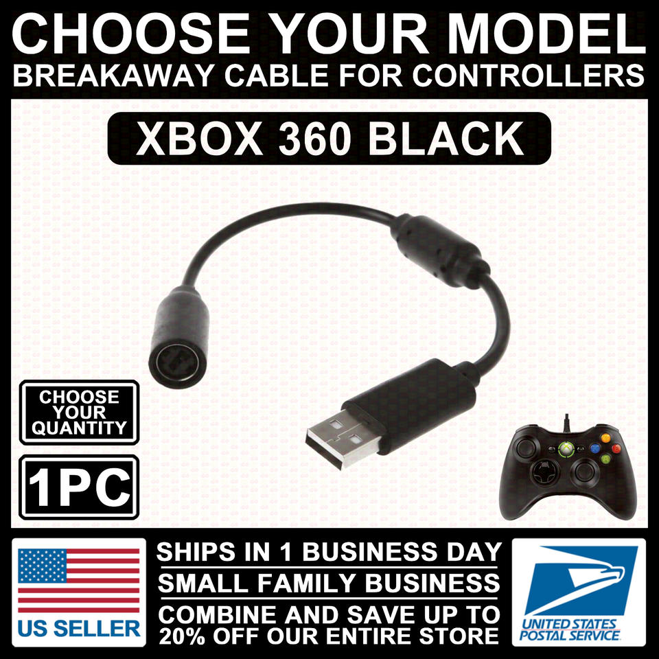 NEW Breakaway Dongle Cable Cord Adapter For Original/Xbox/360/PC/USB ...