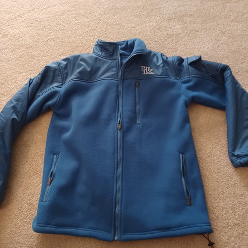 NCAA KA Kentucky Wildcats Full Zip Embroidered Fleece Mens Large Jacket ...