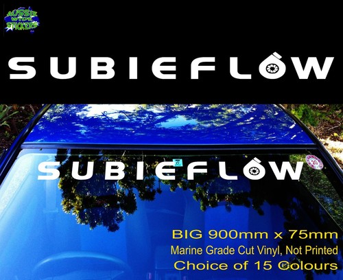 SUBI Stickers IMPREZA Gc8 wrx STI SUBIEFLOW front windscreen Decal ...