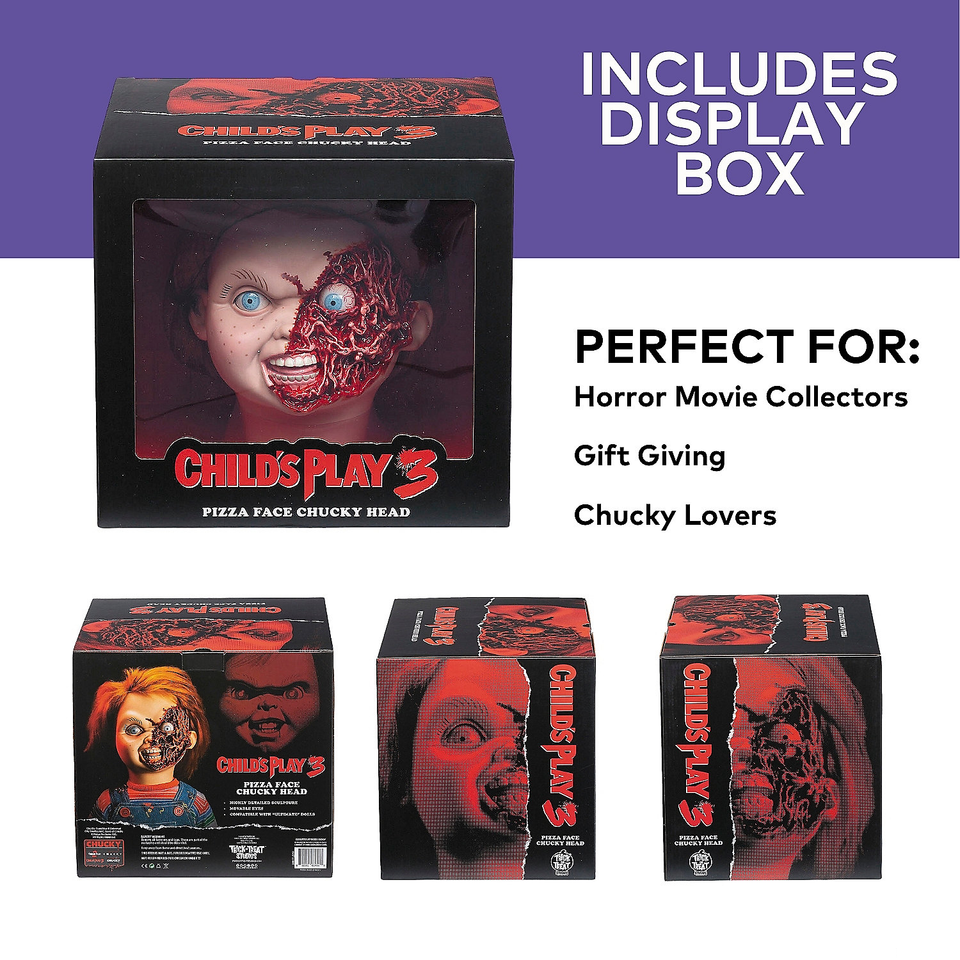Child’s Play 3™ Ultimate Chucky Pizza Face Head - Trick Or Treat ...