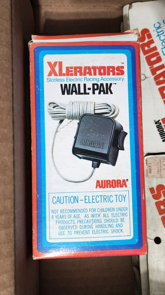 Lot #733 Aurora Xlerators Slotless Racing Terminal, Curved Track & Wall ...