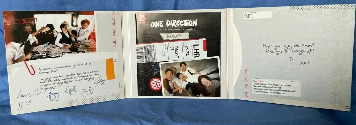 One Direction Take Me Home Album Cover Yearbook Edition