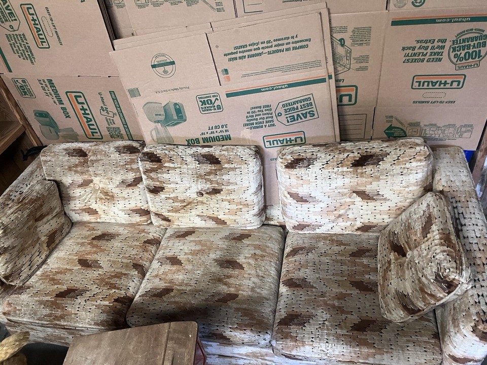 Retro Garage Sofa Set With Hide A Bed | eBay