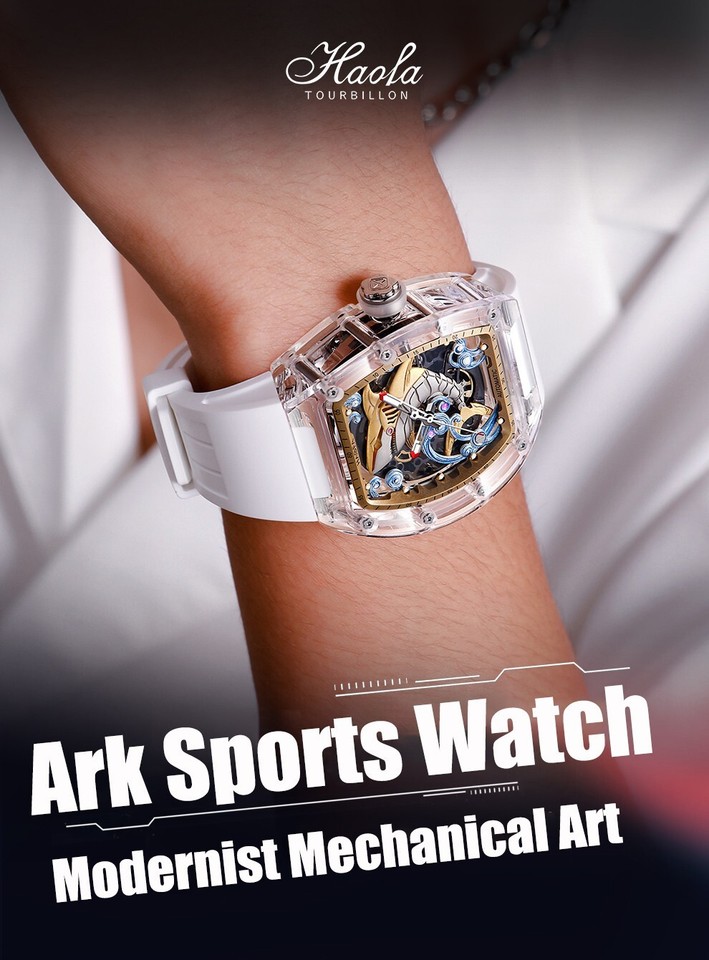 Haofa Mechanical Watches For Men Automatic 3D Shark Creative Ocean ...