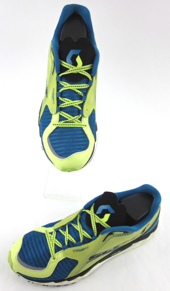 SCOTT eRIDE AF Running Shoes Marine Blue Yellow Womens Specific Fit Sz ...