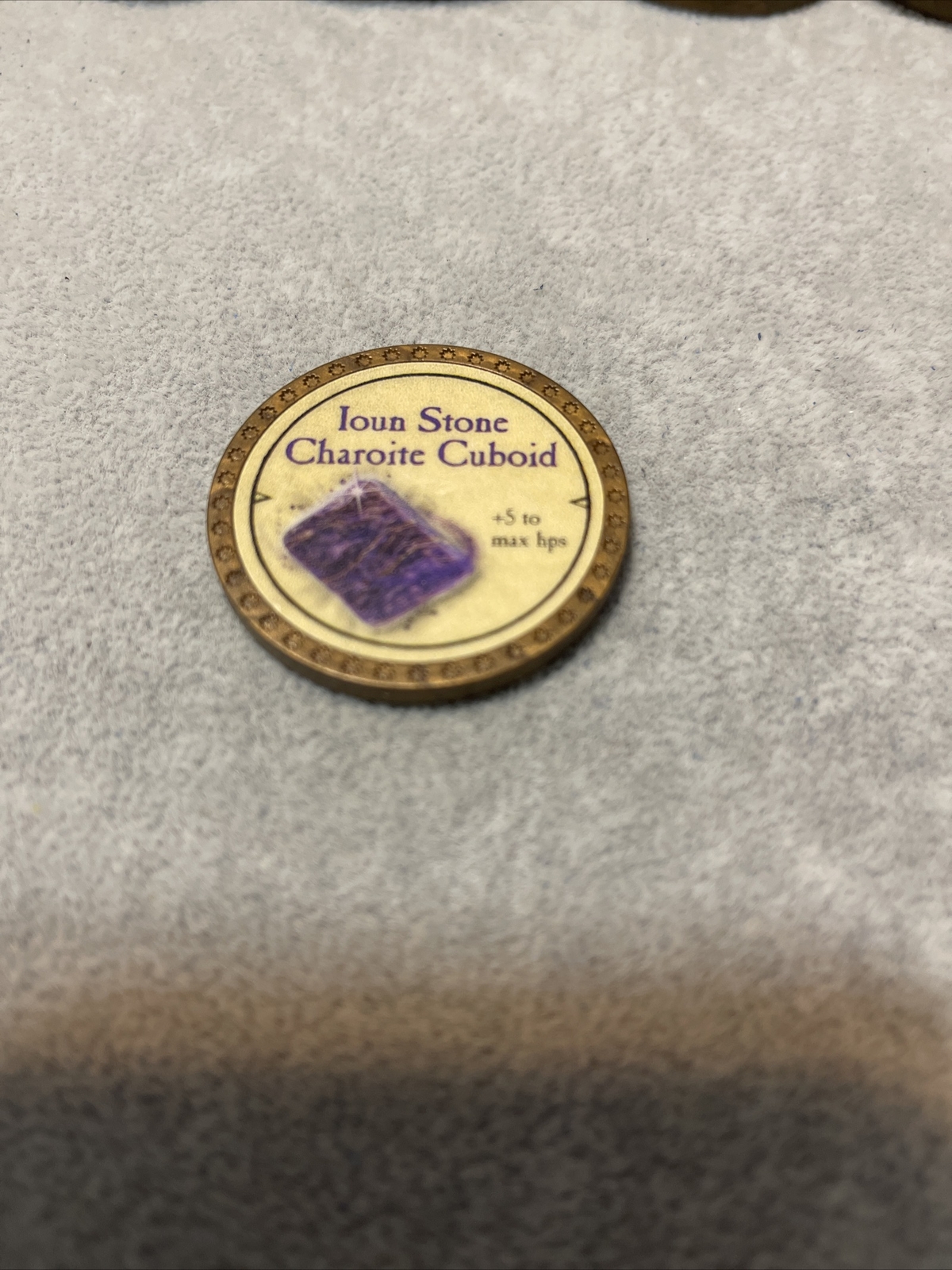True Dungeon Ioun Stone Charoite Cuboid | eBay