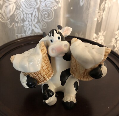 Cute Cow With Two Barrels - Salt And Pepper Shakers | eBay