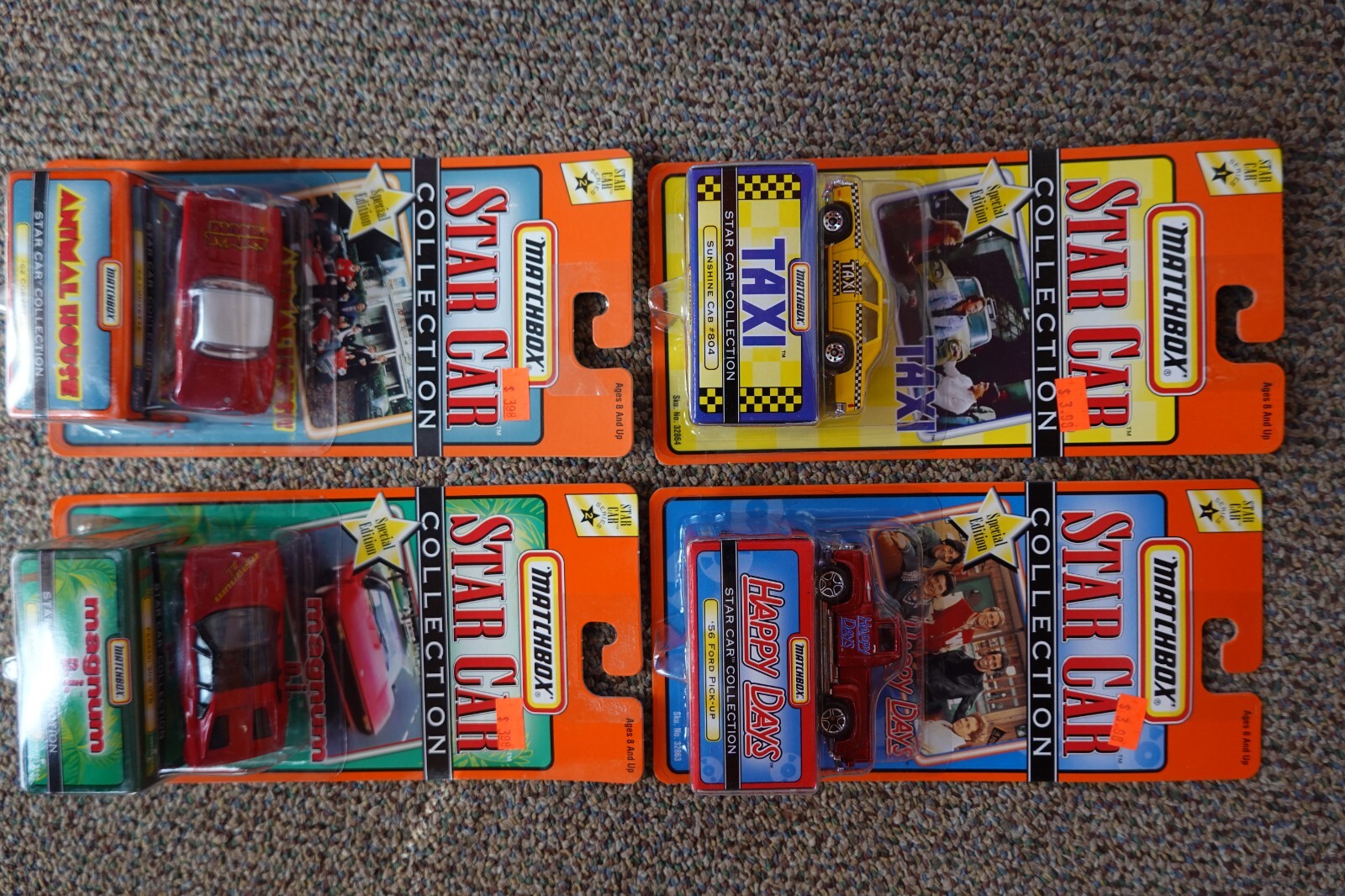 Matchbox 1997 STAR CARS COLLECTION SET of 4 Cars w/ Boxes + Packages ...