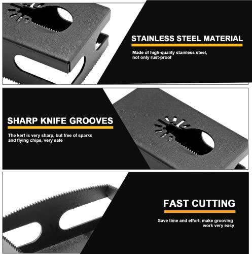 2 Pack Stainless Steel Square Slot Cutter Outlet Cutout Tools for ...