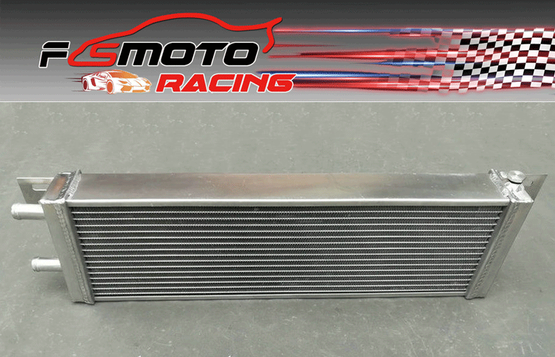 Universal Air to Water Intercooler Aluminum Liquid Heat Exchanger+Fans ...