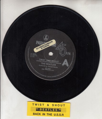 THE BEATLES Twist and shout & Back in the U.S.S.R. 7" 45 rpm vinyl ...
