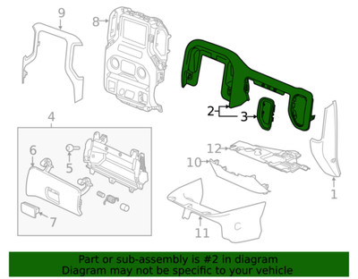 GM Trim Pad 84420199 | eBay