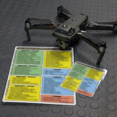 Preflight Laminated Safety Checklists for DJI Mavic / Matrice ...