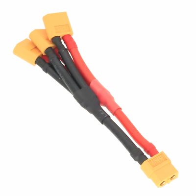 XT60 1 Female to 3 Male 3Way Parallel Cable Charge Combine Batteries ...
