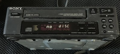 VINTAGE SONY COMPACT DISC PLAYER : CDP - S207 : SERIAL NO : 1000294 ...