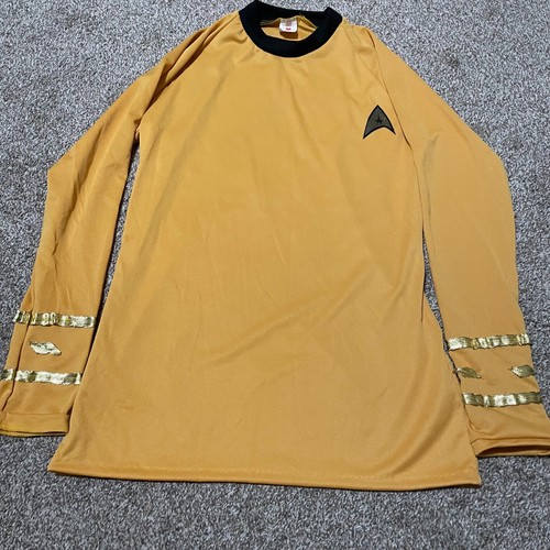 Rubies Star Trek TOS Costume Gold Shirt Uniform Trekkie Cosplay ...