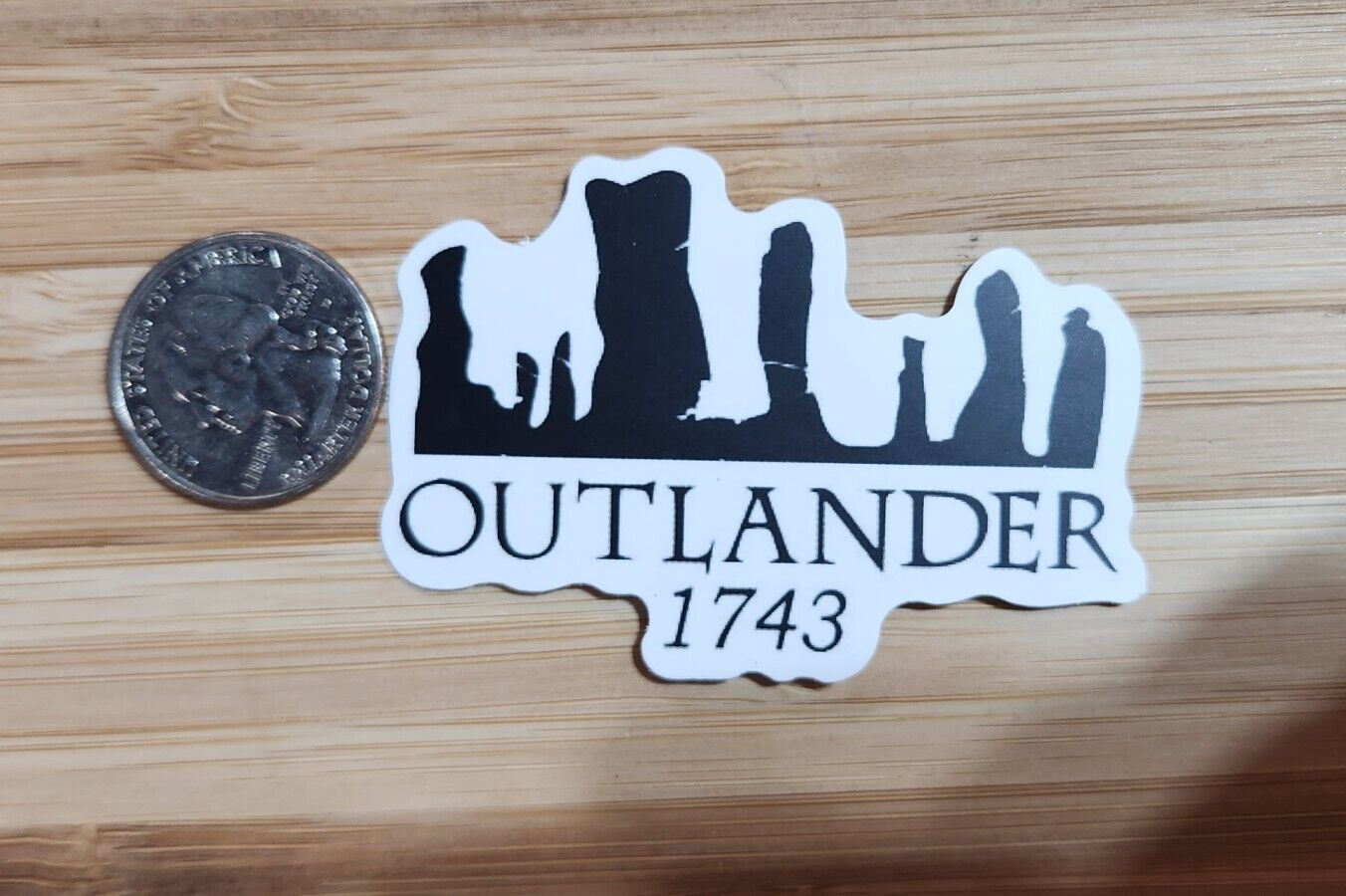 OUTLANDER Sticker Jaime Fraser Sam Heughan Claire Fraser Caitriona ...
