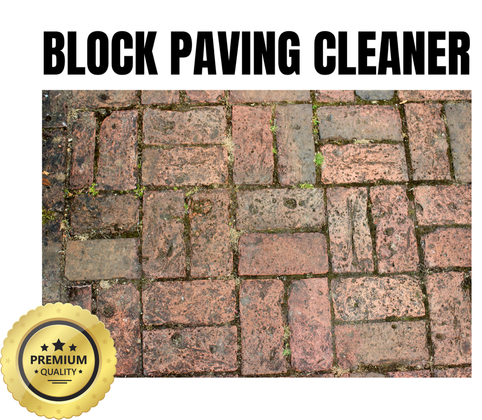 Block Paving Driveway Cleaner Makes 5L Black Grease Remover Algae Moss ...