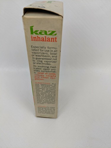 Vintage KAZ Vaporizer Inhalant Bottle with Box for Display Prop | eBay