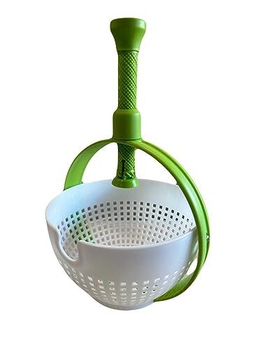 Multi Purpose Spinning Colander with Handle for Fruit Vegetables Salad ...