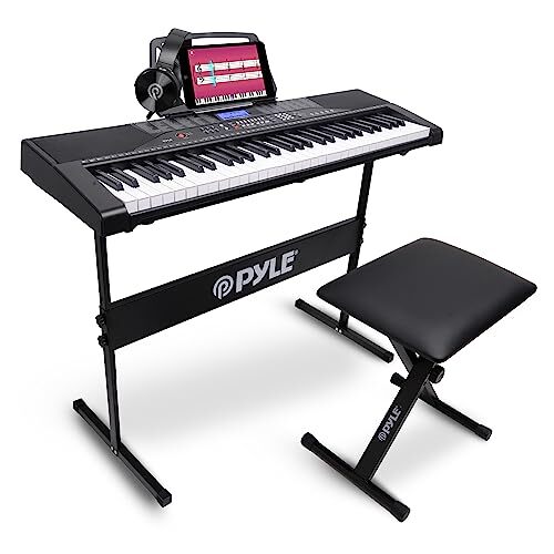 Pyle Digital Musical Karaoke Keyboard Piano-Portable Electronic Piano ...