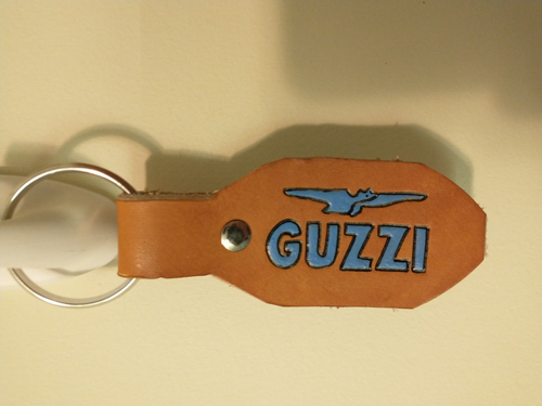 Moto Guzzi Motorcycle Key Fob (leather, hand made) | eBay