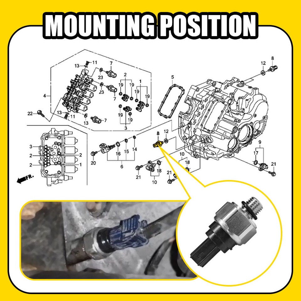 For HONDA ODYSSEY 08-16 17 Transmission Oil Pressure Switch Sensor ...