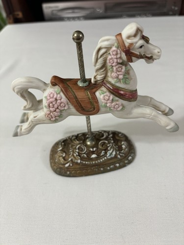 Homco Home Interiors Carousel Horse Porcelain #1438 . 5 1/2 In. Tall | eBay