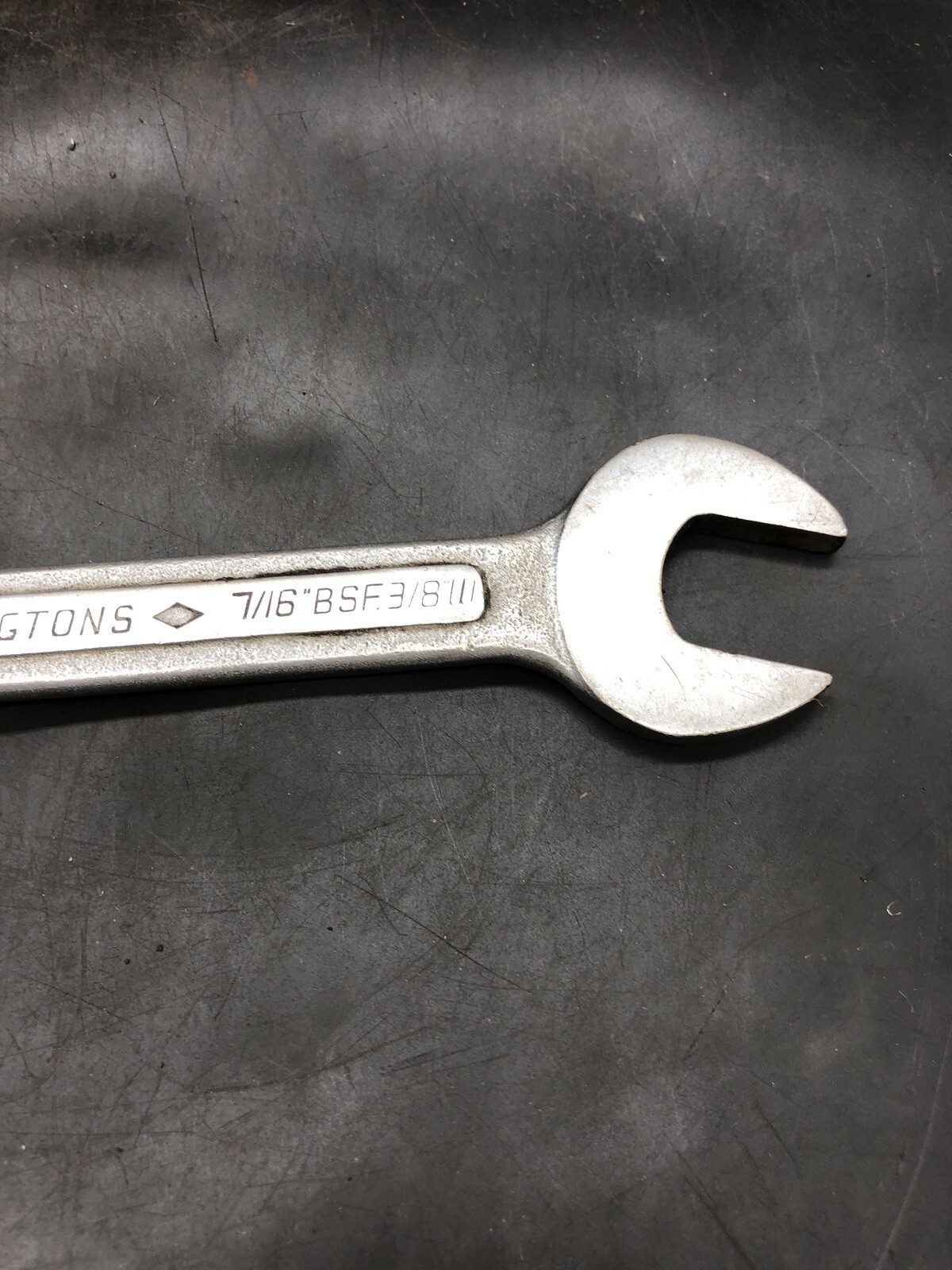 RARE GARRINGTONS 1/2” & 7/16” W BSF 3/8” Whitworth Open Spanner old ...