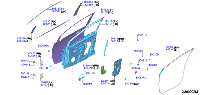 Genuine Nissan Belt Molding 80821-5EF0A for sale online | eBay