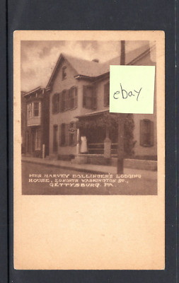 1926 Gettysburg Pennsylvania RPPC Postcard MRS. HARVEY BOLLINGER'S ...