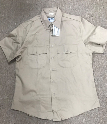 AGSU Male Dress Shirt Army Green Service Uniform Taupe 15.5 Short ...